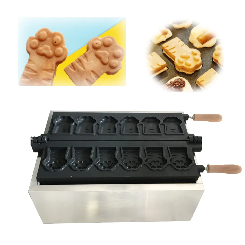 Commercial Dog Cat Paw Shaped Waffle Maker Electric Bear Waffle Stick ...