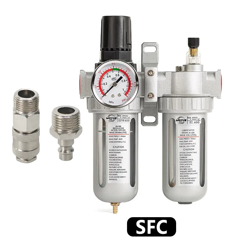 SFC-400-SFC-300-SFC-200-Air-Compressor-Air-Filter-Regulator-Oil-Water ...