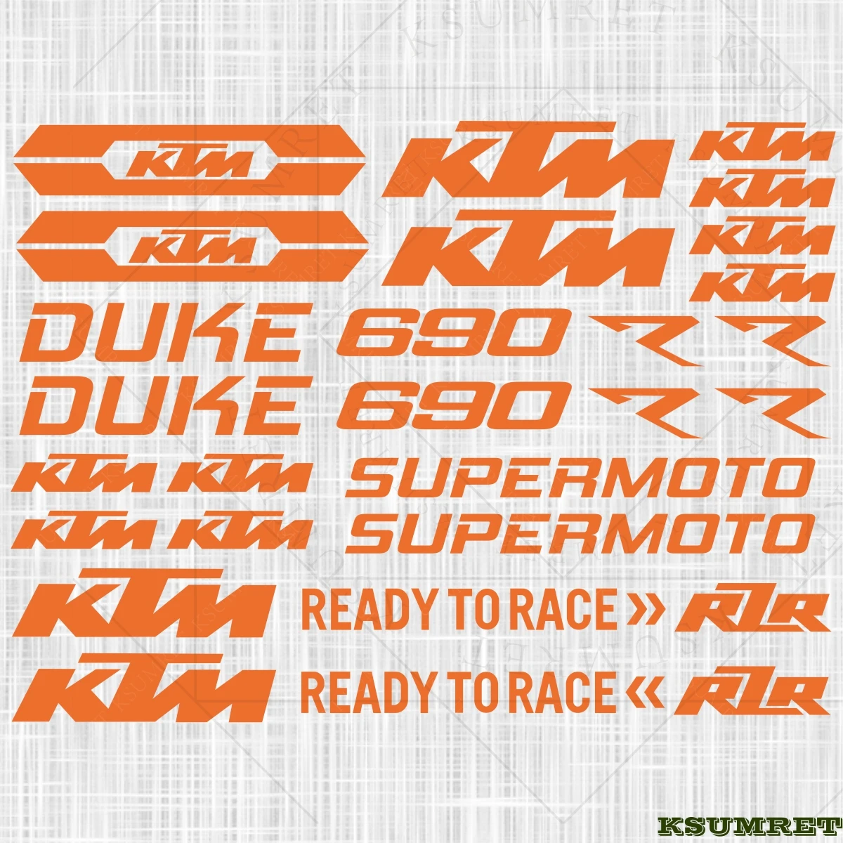 For KTM Duke 690 Stickers Motorcycle Decal Logo Waterproof - AliExpress ...