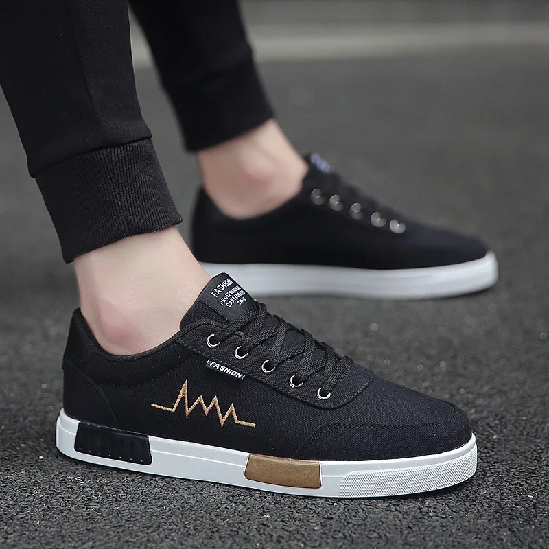 New-Men-Fashion-Sneakers-Man-Canvas-Shoes-Breathable-Lace-up-Mens-Shoes ...
