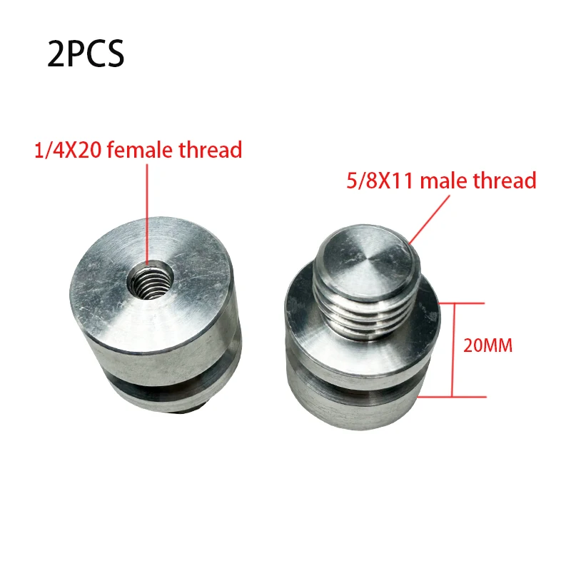 2PCS-Prism-Adapter-20mm-5-8-x11-Male-Thread-To-1-4-x20-Female-Thread ...