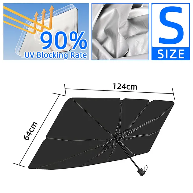 자동차 차양 차 차양 우산 자외선 차단 자외선 차단 파라솔 인테리어 앞 유리 보호 앞 유리 커버 자동차 앞 유리 차양 썬 프로텍터 자외선 차단 파라솔