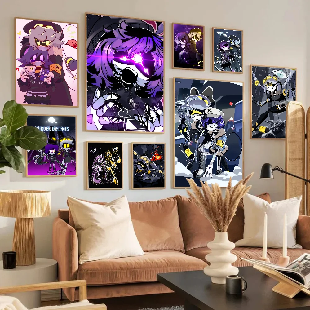 M-Murder-Drones-Poster-Sticky-Posters-Retro-Kraft-Paper-Sticker-DIY ...