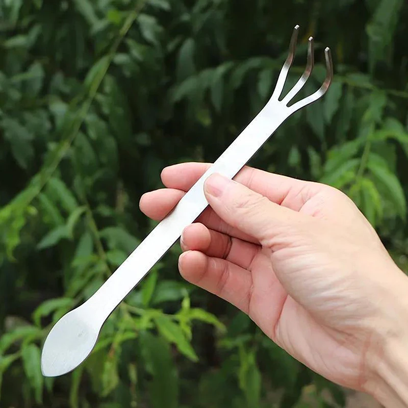 1Pc Home Gardening Tool New Stainless Steel Root Rake Bonsai Potted ...