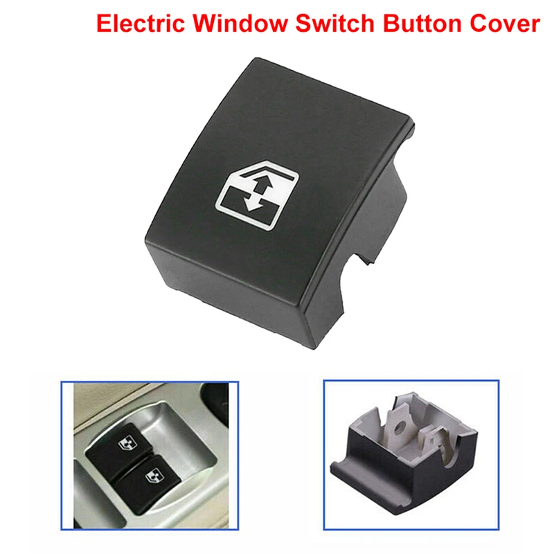 Car-Electric-Window-Control-Switch-Button-Cover-Plastic-Black-Fit-For ...