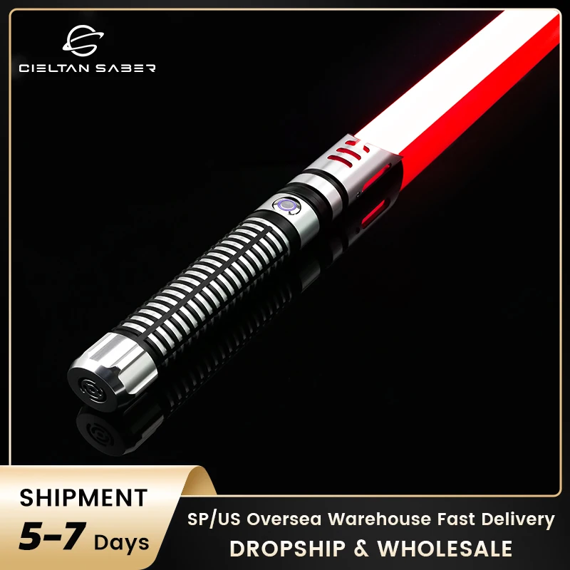 RGB-e-SN-Pixel-Lightsaber-Cosplay-Prop-Punho-de-Metal-Fun-o-FOC-Laser ...