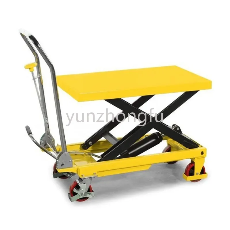 Manual-Hydraulic-Platform-Car-Platform-Trolley-Scissor-Hand-Push-Small ...