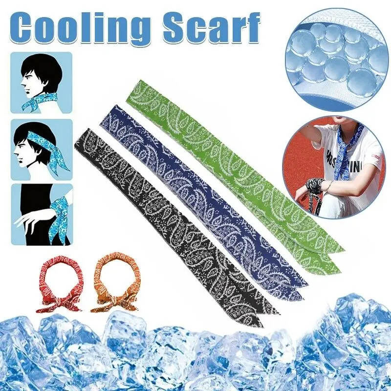 Ice-Cooling-Bandana-Outdoor-Sport-Body-Scarf-Wrap-Cool-Headband-Neck ...