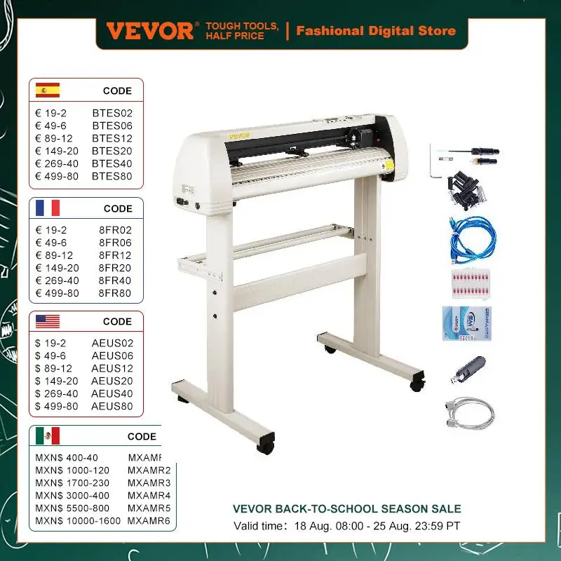 VEVOR-28-34-Inch-Vinyl-Cutter-Plotter-Sign-Cutting-Machine-with-20 ...