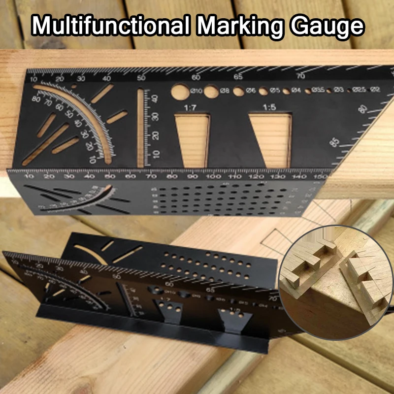 3d Mitre Angle Measuring Square Aluminum | Aluminum Alloy Punctuation ...
