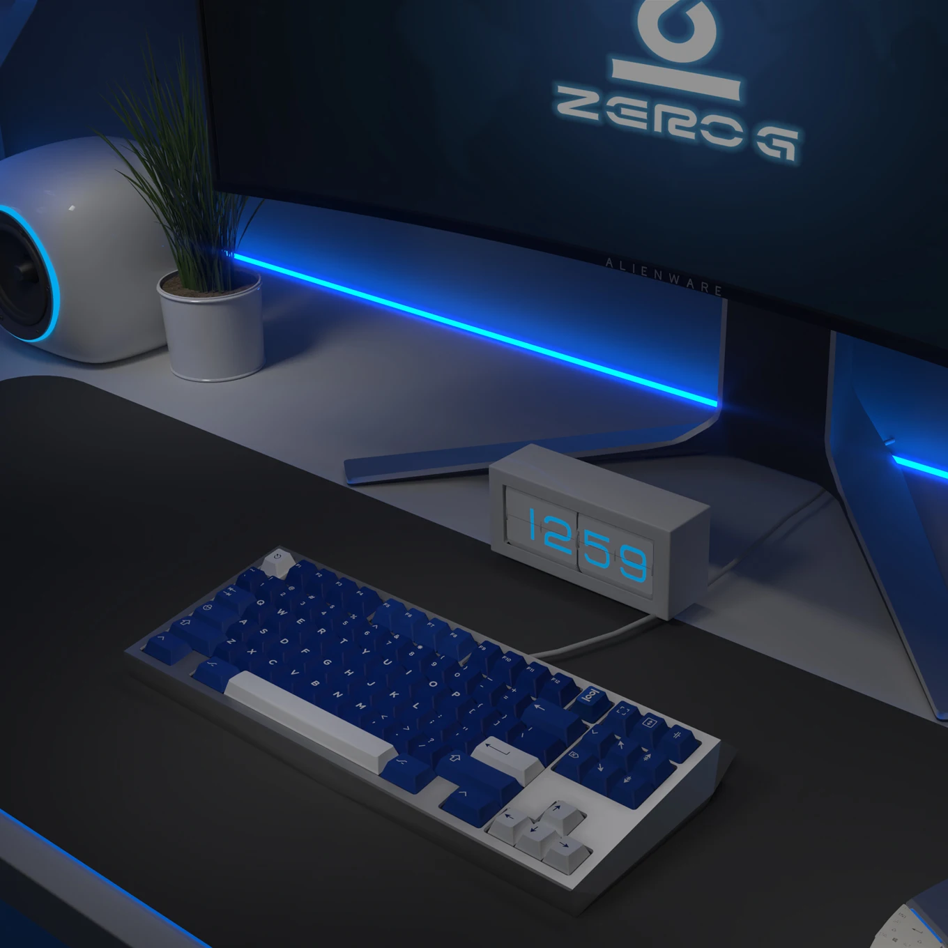 DOMIKEY-Zero-G-Third-Space-Cherry-Profile-Keycaps-For-Mechanical ...