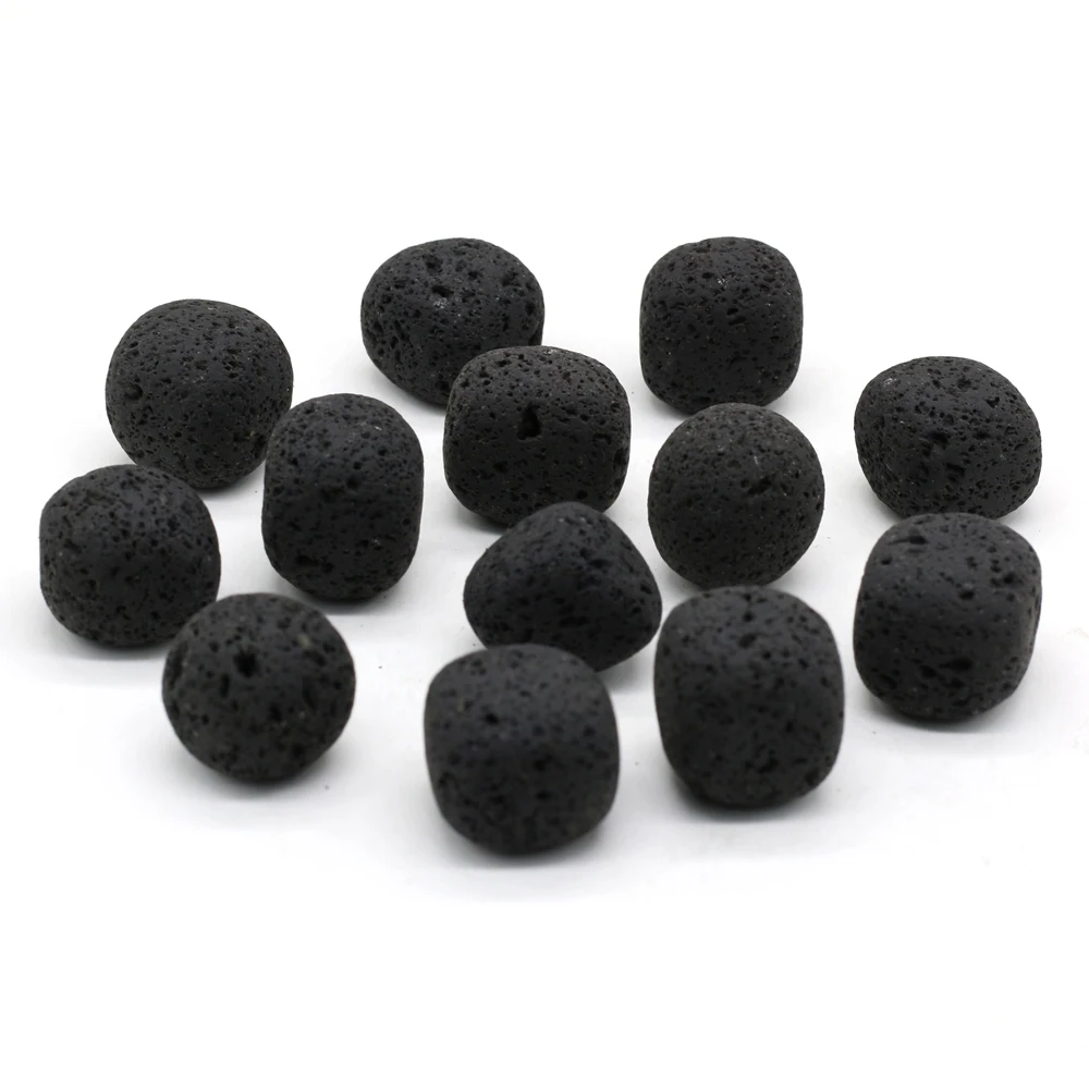 Bulk Natural Black Volcanic Lava Stone Ornaments Polished Rough Rock ...