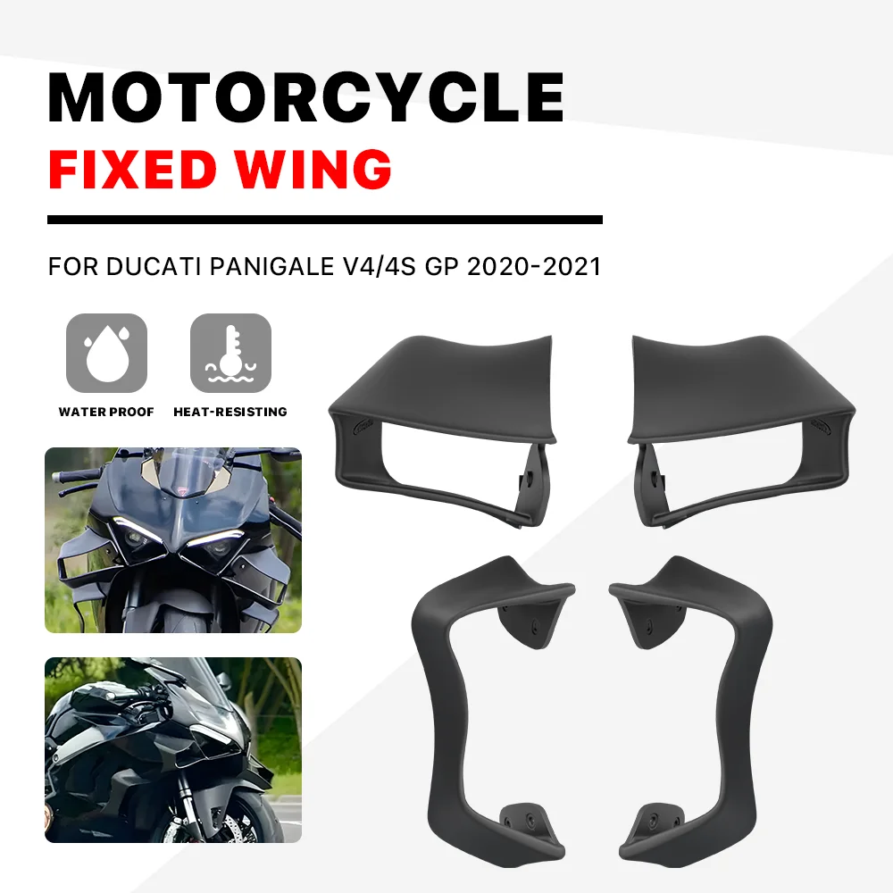 NEW For Ducati Panigale V4 V4S V4R 2020-2021 Fairing GP Side Fixed Wing ...
