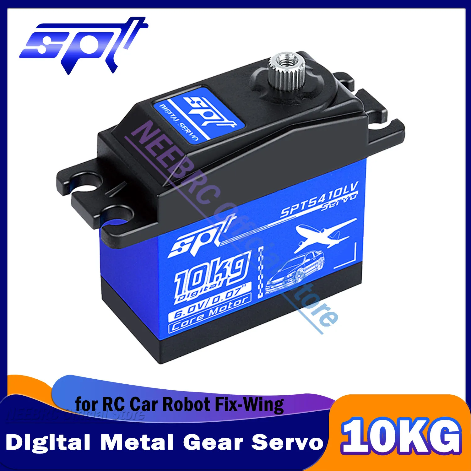 SPT-5410LV-10KG-Digital-High-Speed-Standard-Servo-Metal-Gear-Motor-for ...