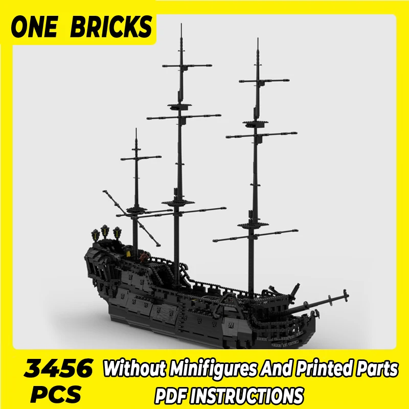 Moc-Building-Blocks-Warship-Model-Classics-Pirate-Warship-Technical ...