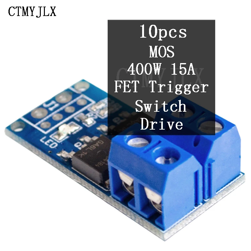 10pcs 15A 400W MOS FET Trigger Switch Drive Module PWM Regulator ...