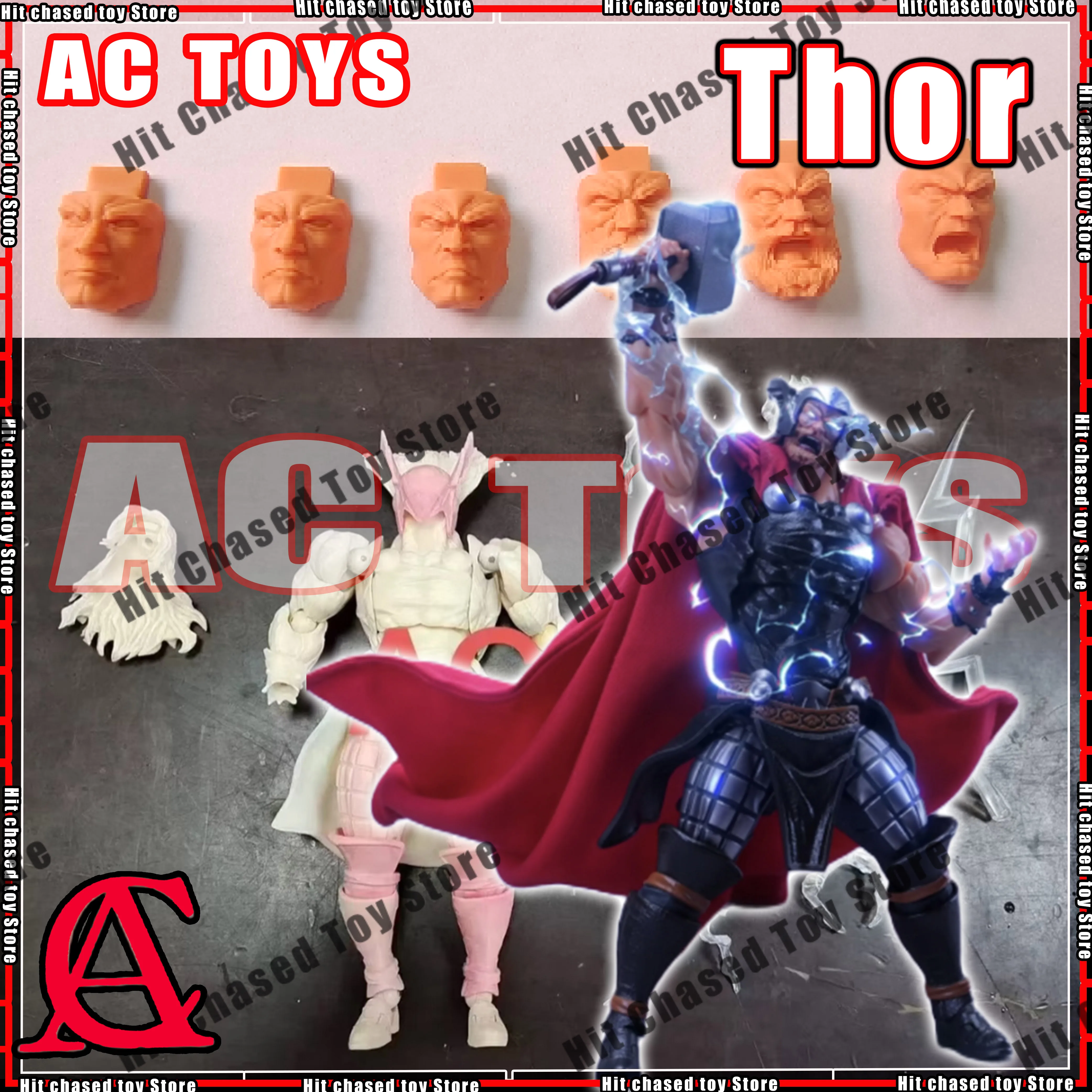 Ac Factory Toys Thor Thunder God Marvel Anime Action Figure Figurine ...