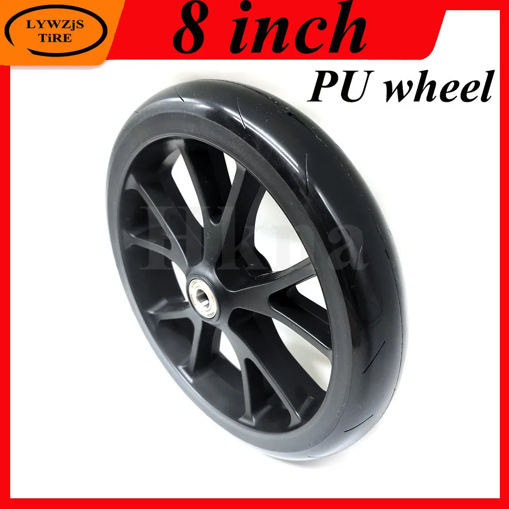 8-Inch-Wheel-200mm-PU-Silent-Skateboard-Wheels-for-Small-Pull-Car ...