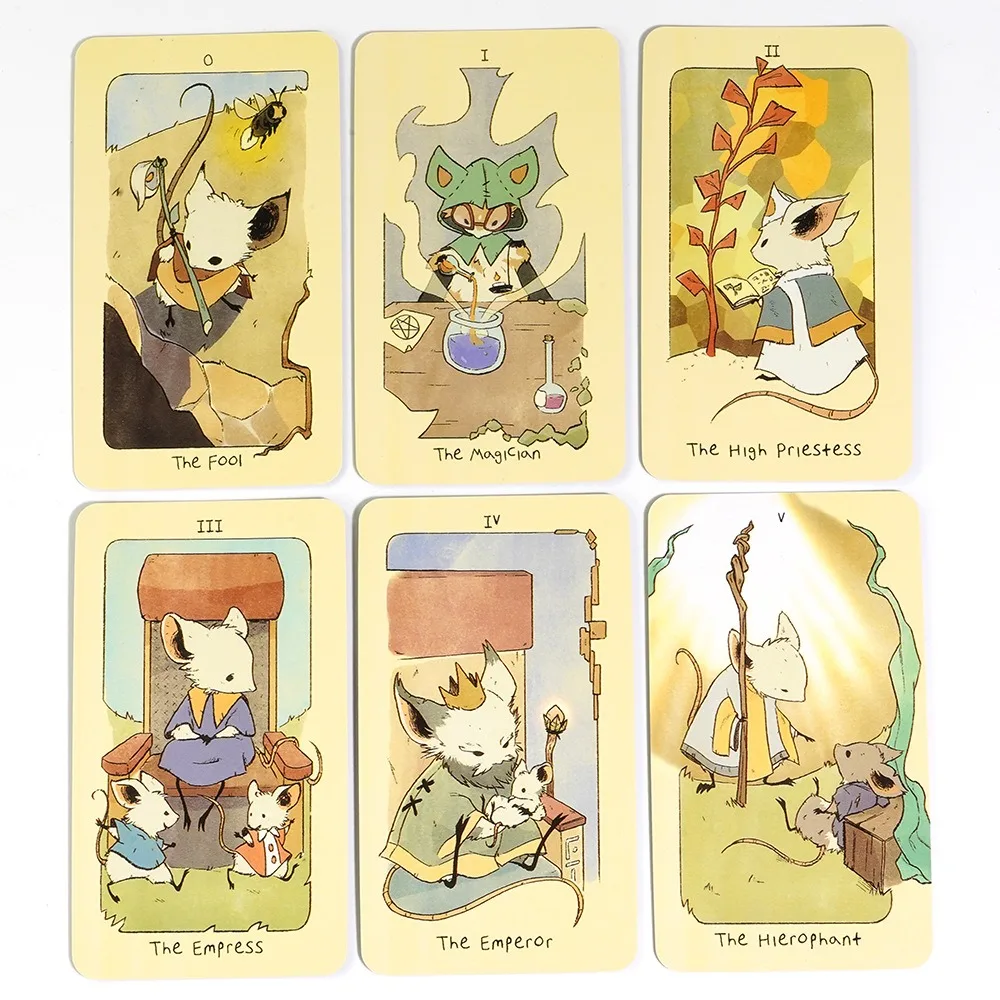 10-3-6cm-78-Pcs-Cards-MIMIT-Mini-Mice-Tarot-A-Small-sized-Tarot-Deck ...