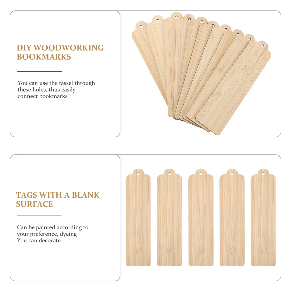 Unpainted Bookmarks For Tags Wooden Unfinished Book Blank Diy Blanks ...