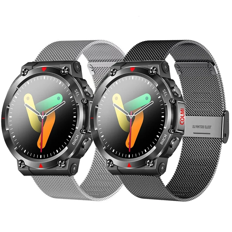 22mm-Mesh-Watch-Band-for-COLMI-V70-Bracelet-Wrist-Strap-Loop-for-COLMI ...