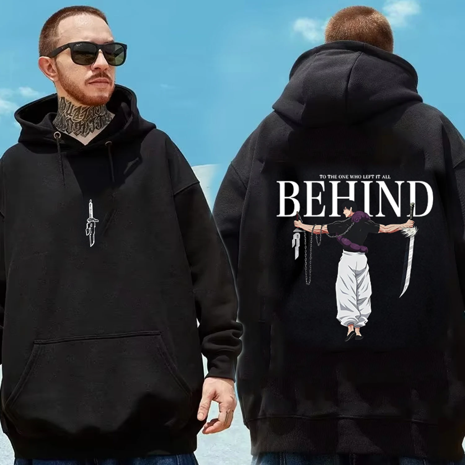 100-Cotton-Jujutsu-Kaisen-Anime-Hoodies-Men-Fushiguro-Toji-Manga-Hooded ...