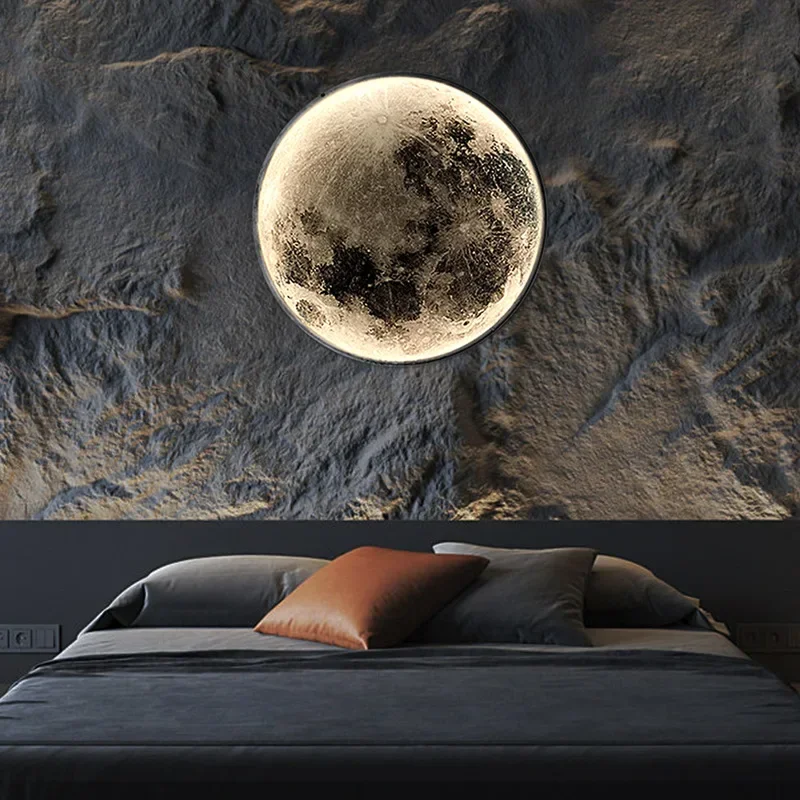 Minimalist-LED-Wall-Lamp-Moon-Indoor-Lighting-For-Bedroom-Living-Hall ...