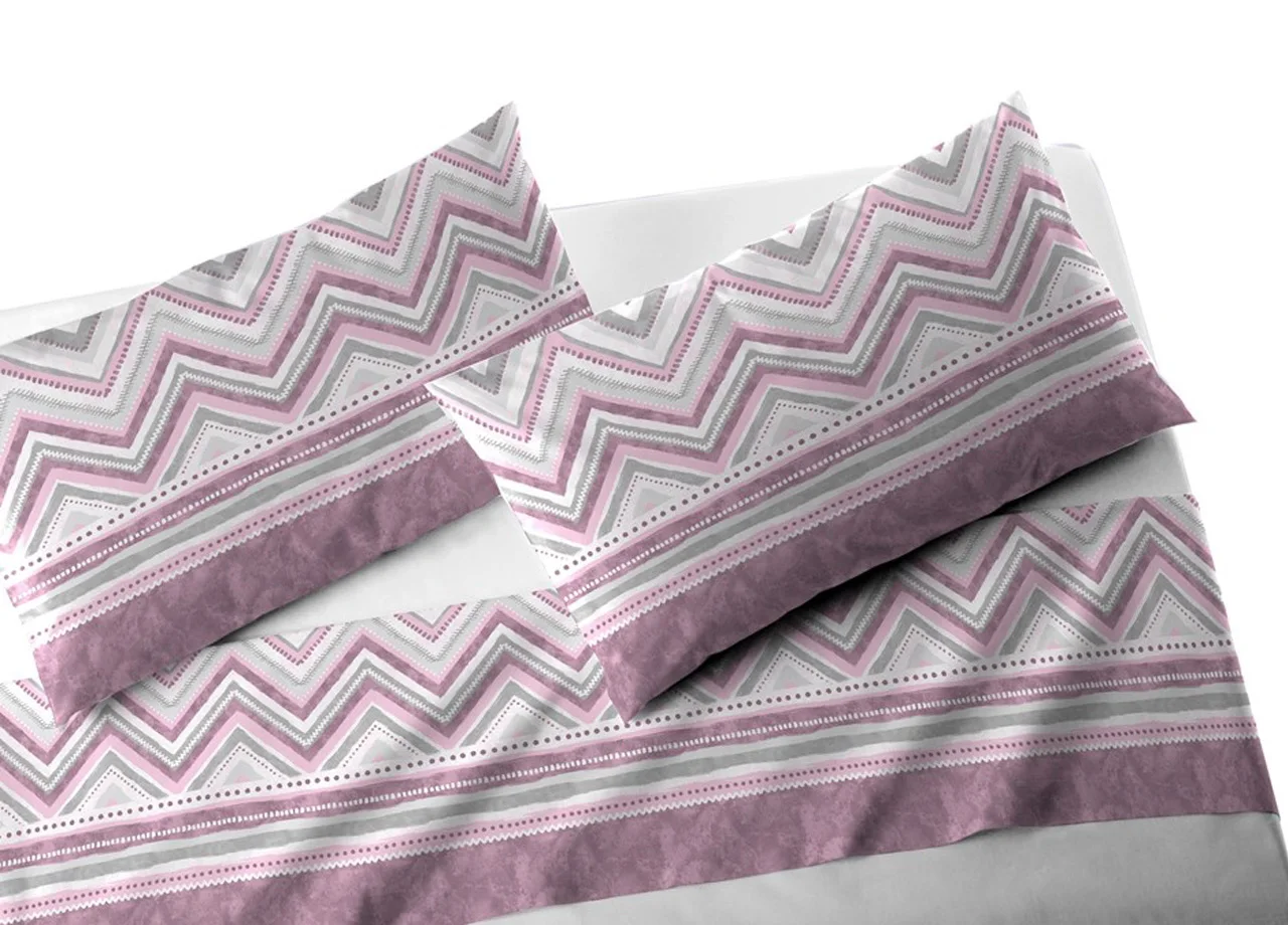 Full-flannel-sheets-design-506-Zig-Zag-Var-2-rose-pattern-OB-single ...