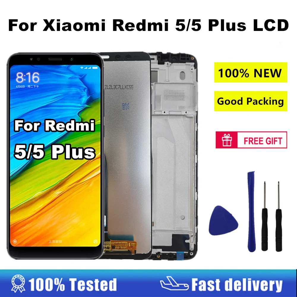 LCD pantalla For Xiaomi Redmi 5 LCD Display Touch Screen Digitizer ...