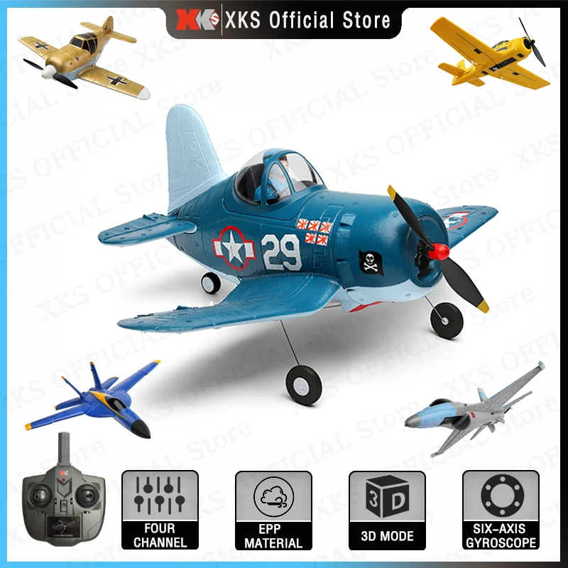Wltoys XKS A500 A250 A210 Glider Epp RC Airplane 3D/6G 6-Axis Gyro 4Ch Remote Control Mini ...