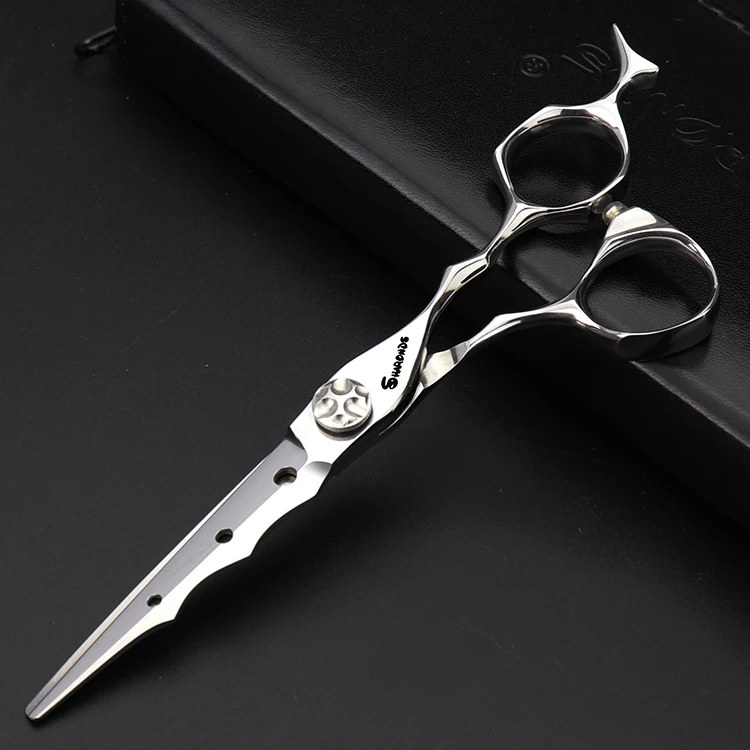 Sharp-Unique-Hole-Scissors-Professional-6-Inch-Stylist-Hairdressing ...
