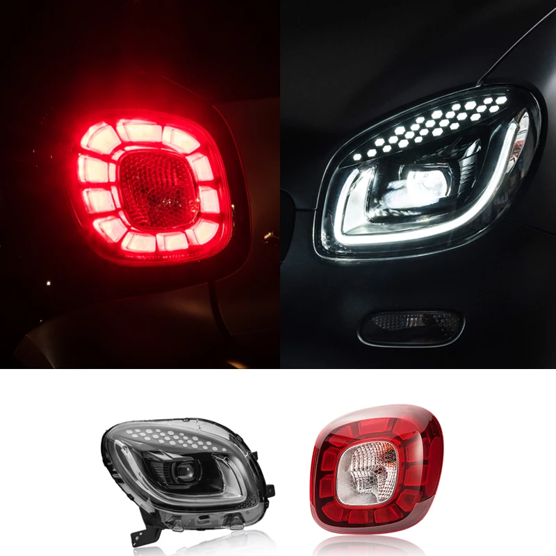 1-Pair-Car-LED-Headlights-Turn-Signal-Lamp-Assembly-For-Smart-453 ...