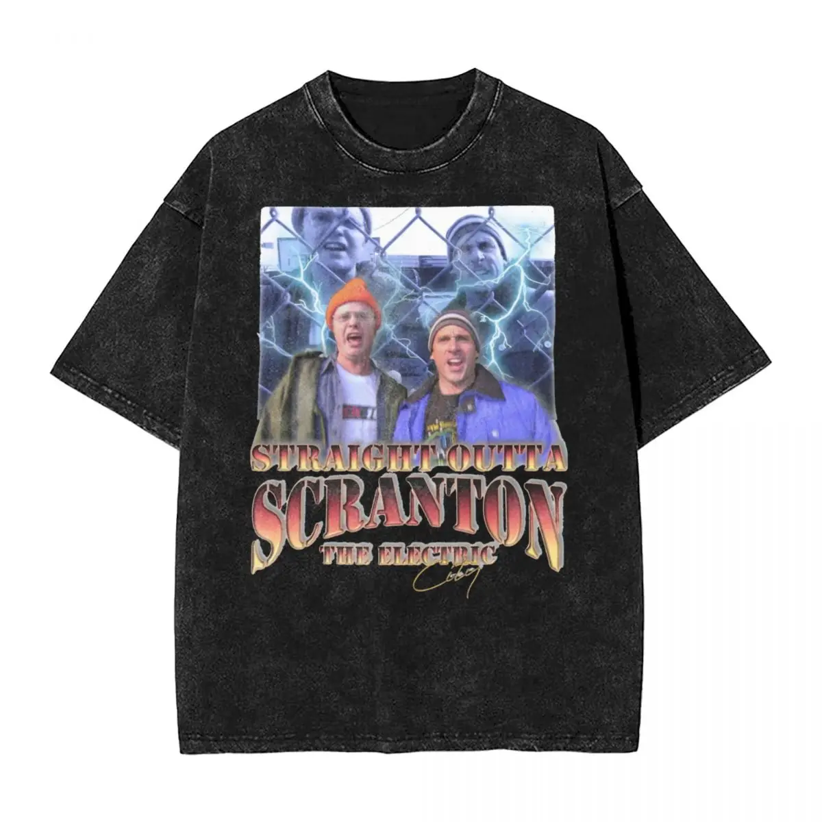 Washed-T-Shirts-Straight-Outta-Scranton-Scranton-Electric-City-Vintage ...