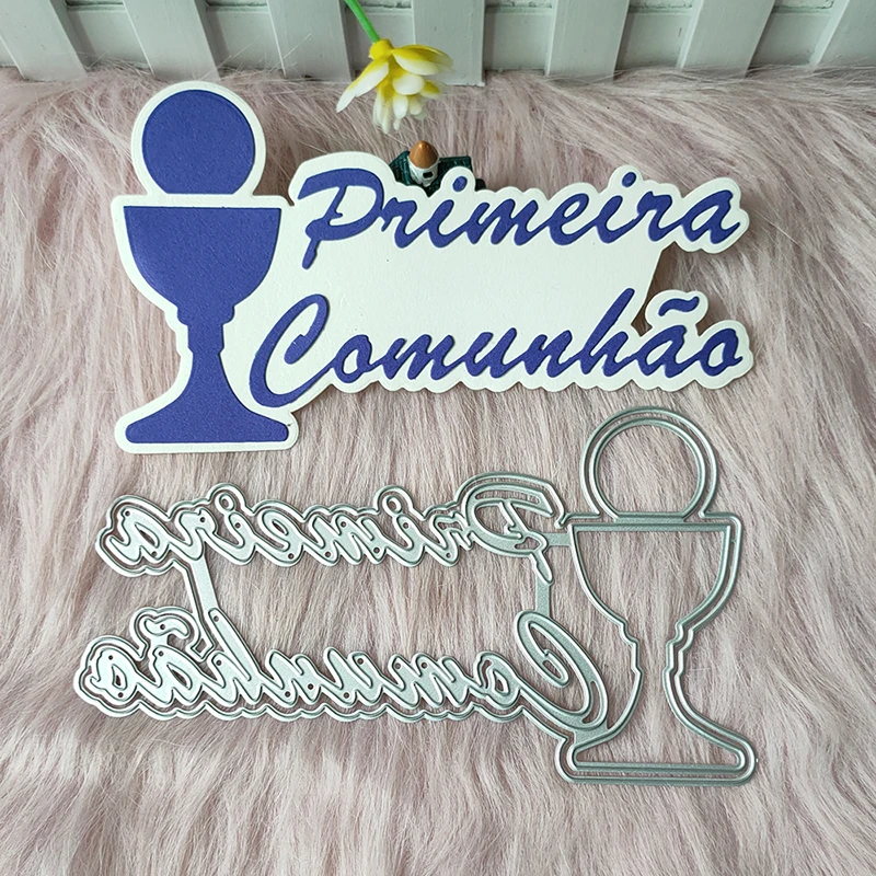 New Portuguese First Communion metal cutting die mould scrapbook ...
