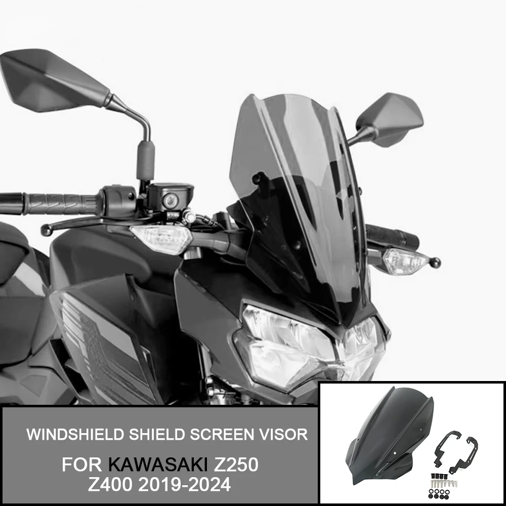 Motorcycle-Sports-Windshield-Windscreen-Deflector-Visor-Viser-For ...