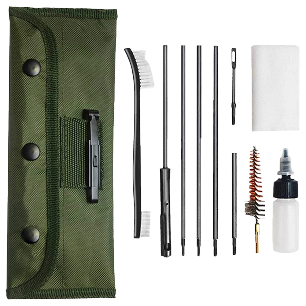 12pcs/Set Gun Barrel Cleaning Kit Pistol Handguns Rod Cleaner Brush ...
