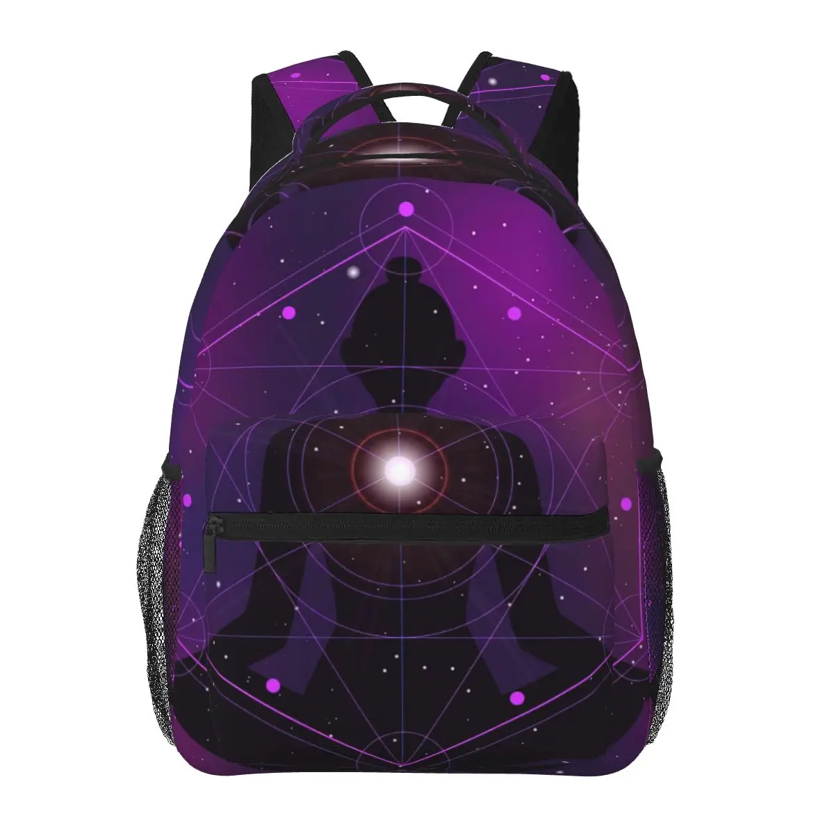Sacred-Geometry-Zen-Illustration-Backpack-for-Girls-Boys-Travel ...