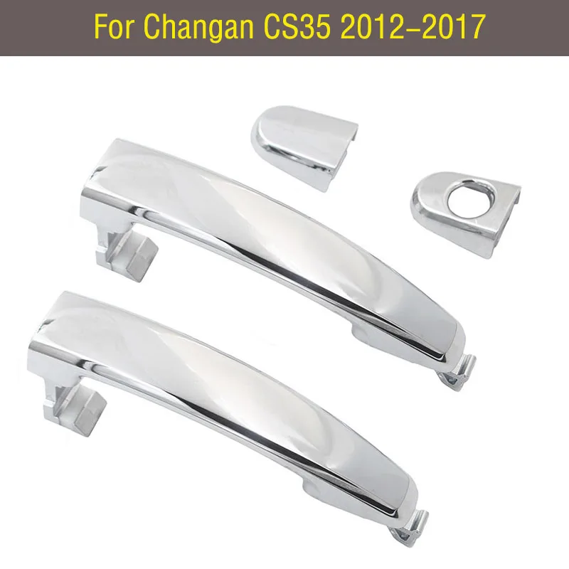 For Changan CS35 2012 2017 Chrome Front Rear Outer Door Handle Exterior ...