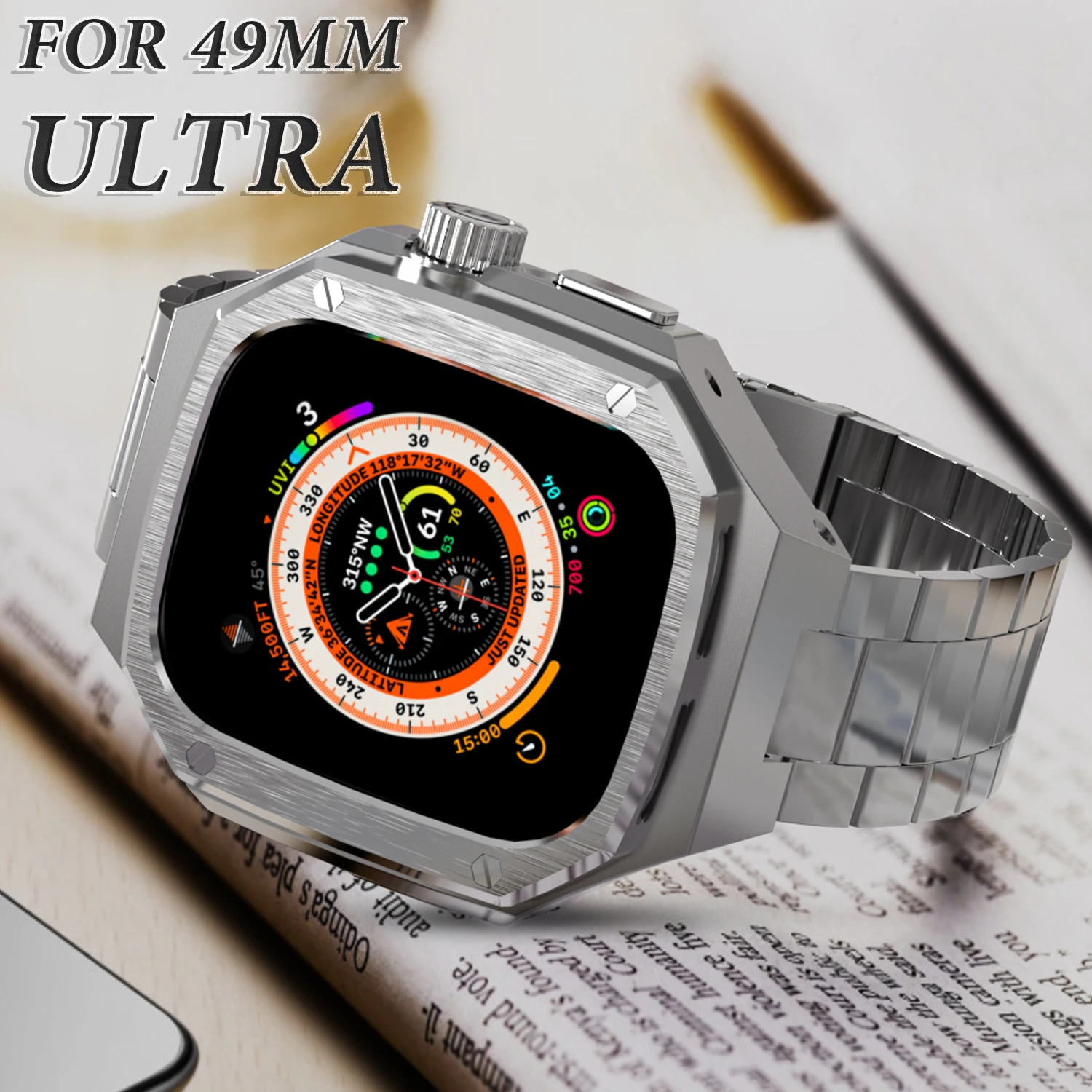 Luxury-Aluminum-Alloy-Modification-Kit-for-Apple-Watch-Ultra-Ultra-2 ...