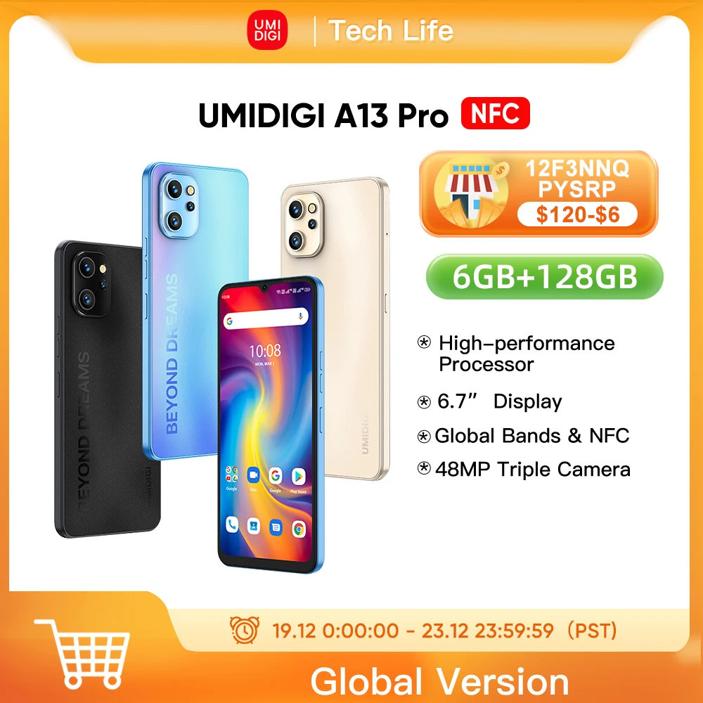 Umidigi A13 Pro Smartphone Global Version Nfc 48mp Ai Triple Camera ...