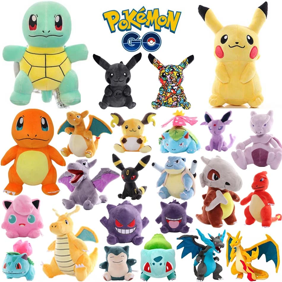 TAKARA TOMY 20 25cm Pokemon Plush Pikachu Pichu Cartoon Cute Anime ...