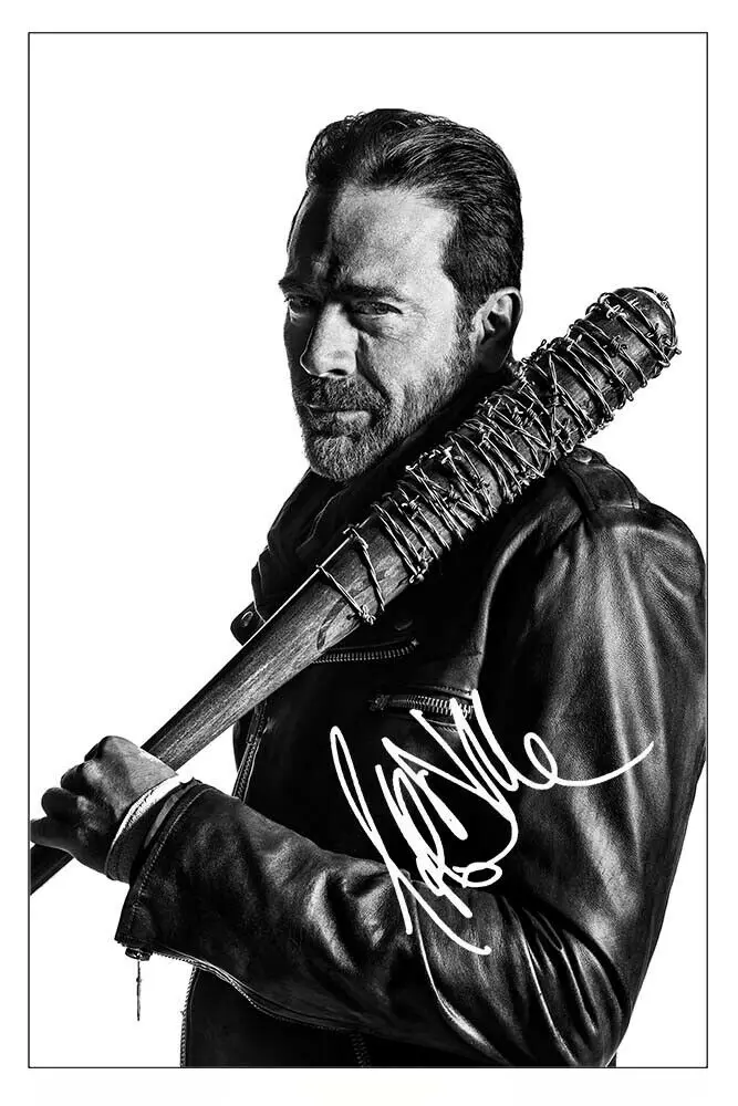 THE-WALKING-DEAD-NEGAN-Signed-Art-Film-Print-Silk-Poster-Home-Wall ...