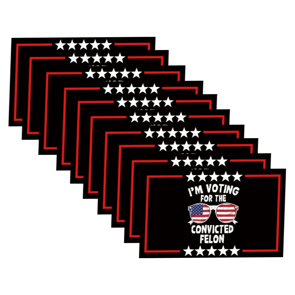 10pcs-I-m-Voting-for-The-Convicted-Felon-Stickers-Funny-Pro-Trump-2024 ...