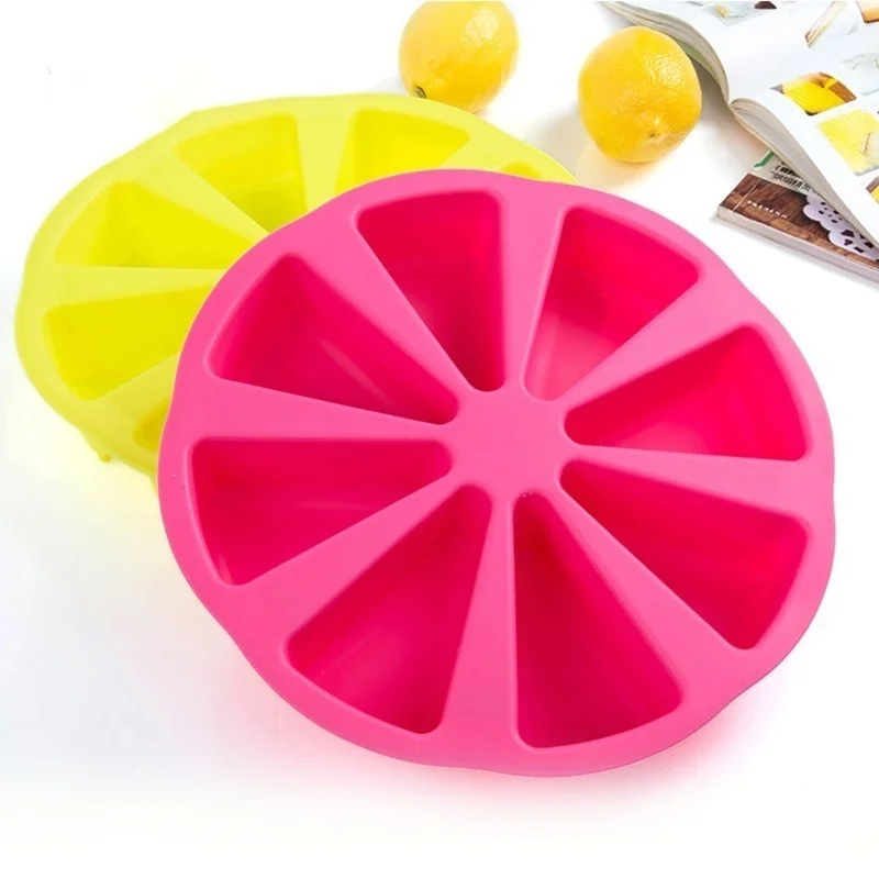 Silicone Baking Molds: Triangle Cake Molds Petals Shape - KDBazar