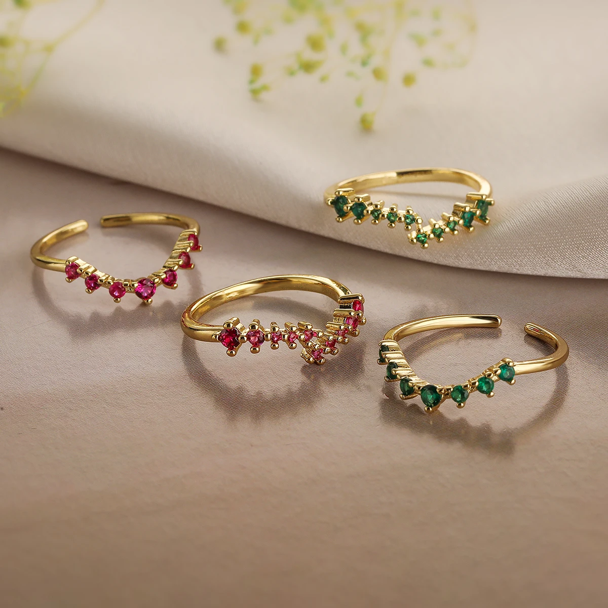 Mafisar-anillo-abierto-de-geometr-a-Irregular-para-mujer-sortija-de ...