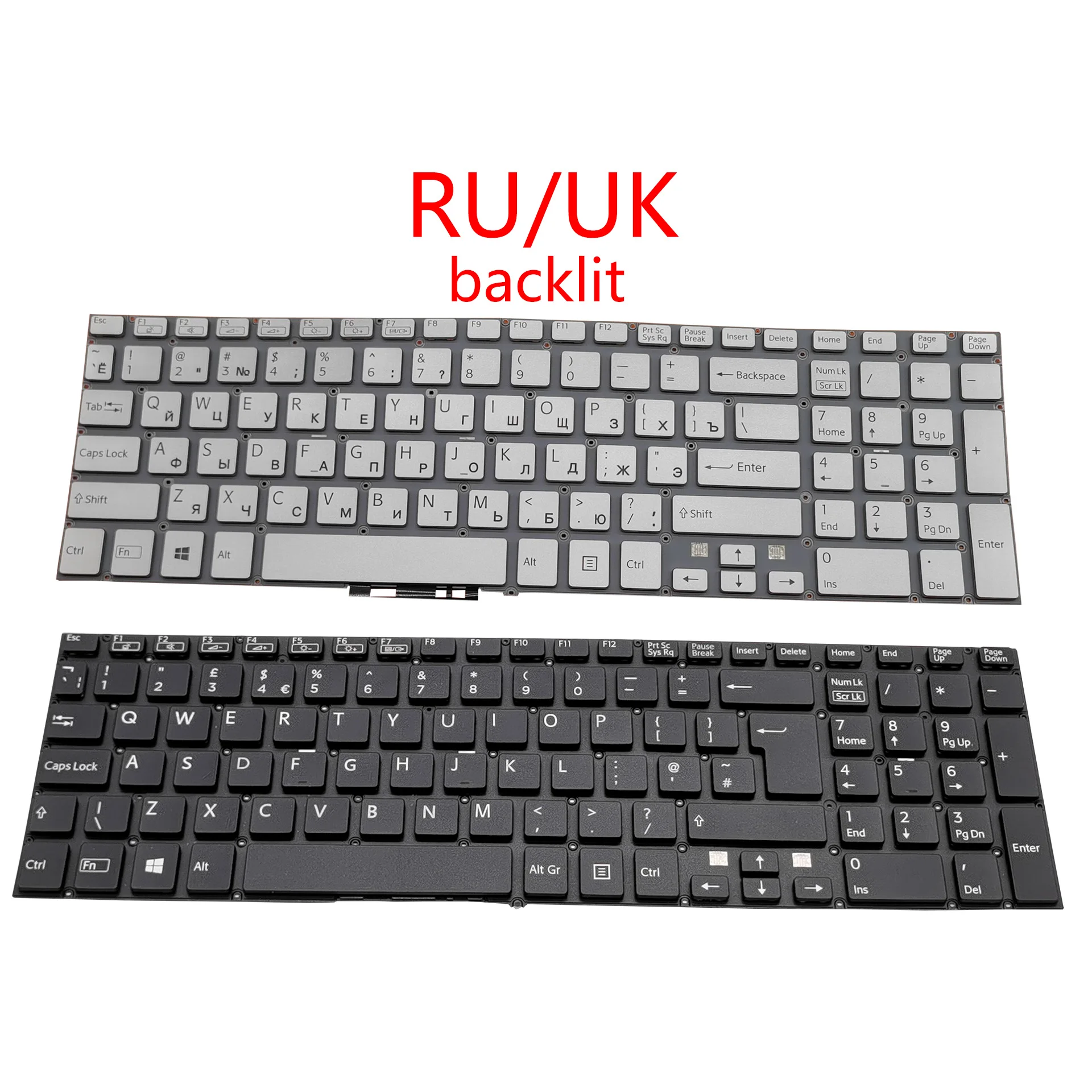 US UK Russian backlit Laptop Keyboard for Sony VAIO SVF152 SVF152A29W ...