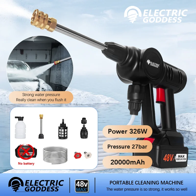 Electric-Goddess-High-Pressure-Cleaner-Washer-Spray-Water-Gun-Car-Wash ...