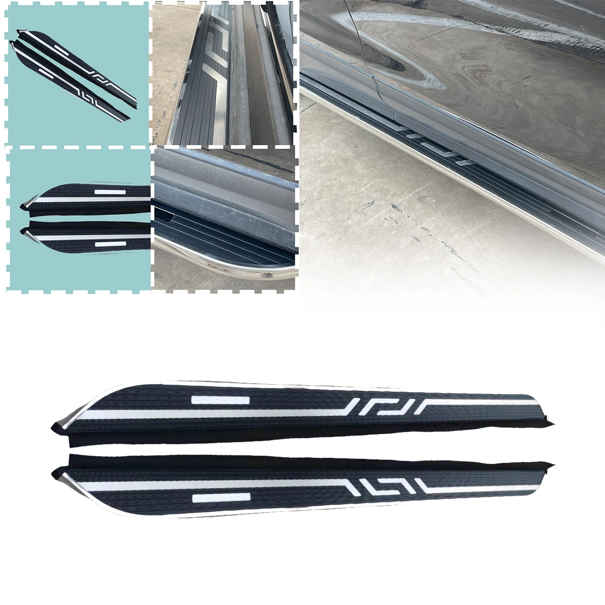 2PCS Side Step fits for Hyundai Santa Cruz 2022 2023 2024 2025 Running ...