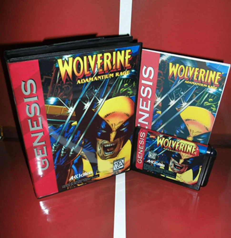 Sega-Megadrive-Genesis-System-Wolverine-com-Caixa-e-Manual-16Bit-Nova ...