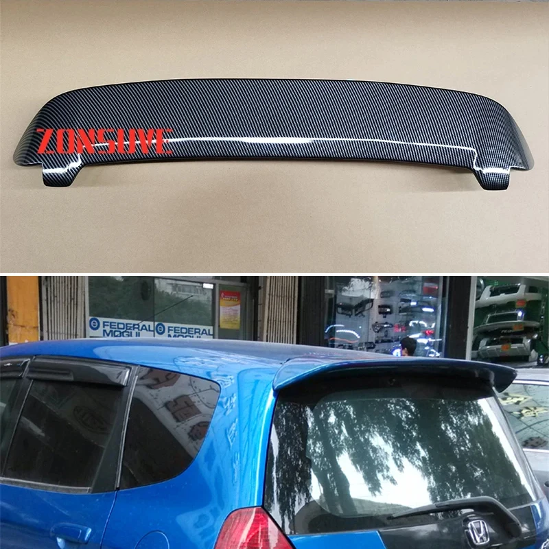 For-Honda-Jazz-Fit-2004-2007-Year-Roof-Spoiler-ABS-Plastic-Rear-Trunk ...